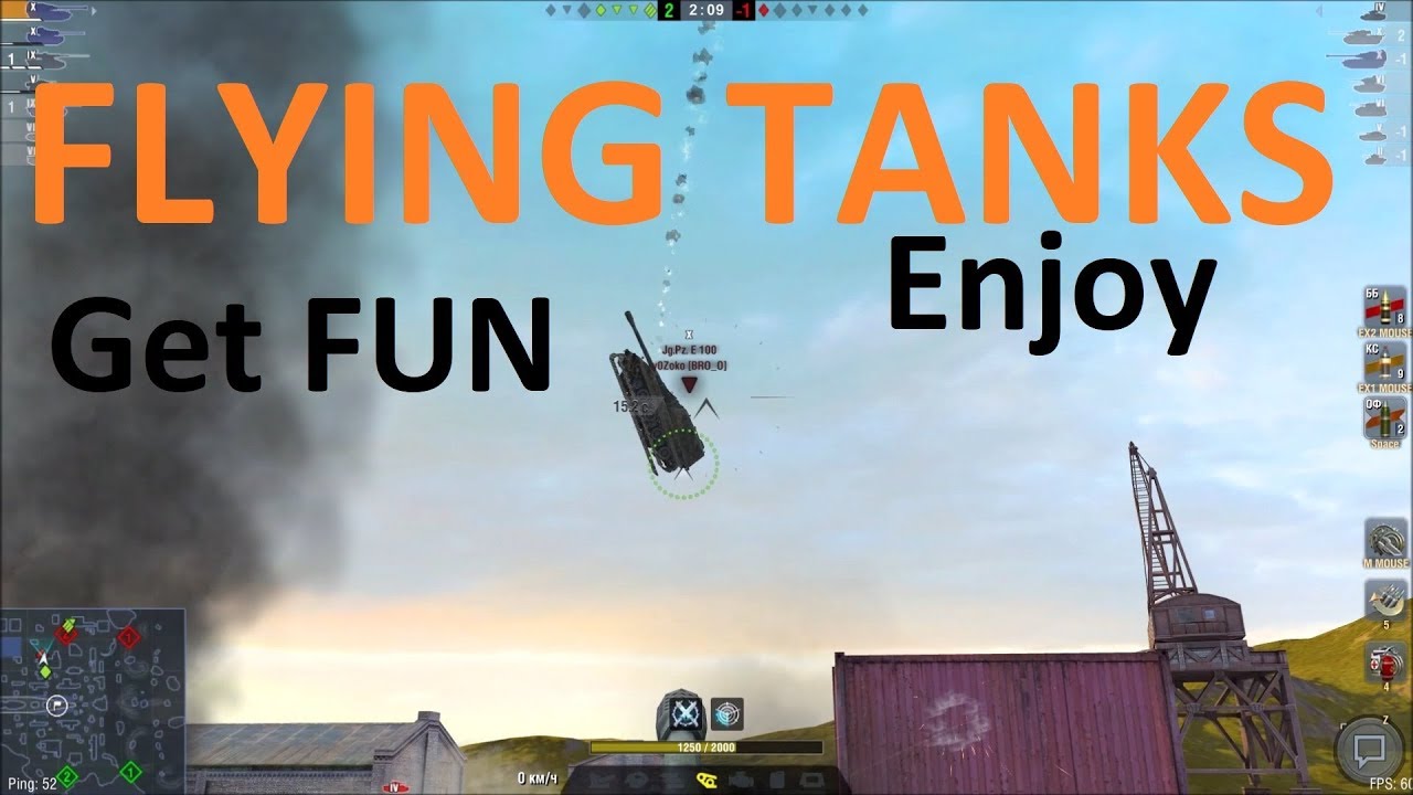 How to fly on tank! - WoT Blitz flying tanks - YouTube