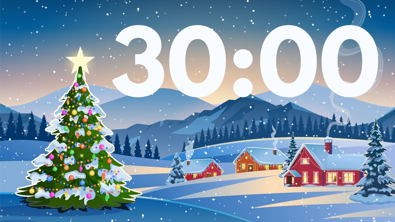 🎄 30:00 CHRISTMAS VILLAGE WINTER TIMER ️🎅 | 30-Minute Festive Holiday ...