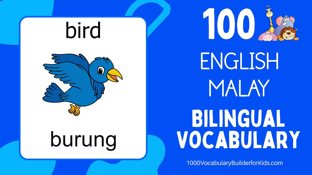 100 Animal Names! English & Malay Bilingual Vocabulary Lesson - YouTube