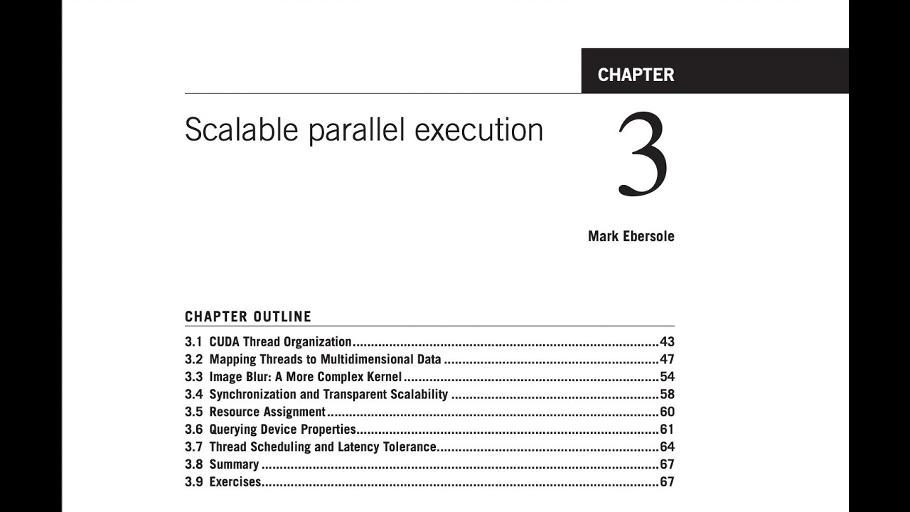3.1 CUDA THREAD ORGANIZATION | Chapter 3 | Parallel and distributed computing - YouTube