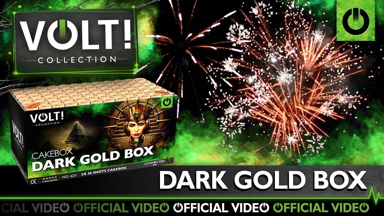 Dark Gold Box - Volt! Fireworks - 6211 - TopTier Vuurwerk - YouTube