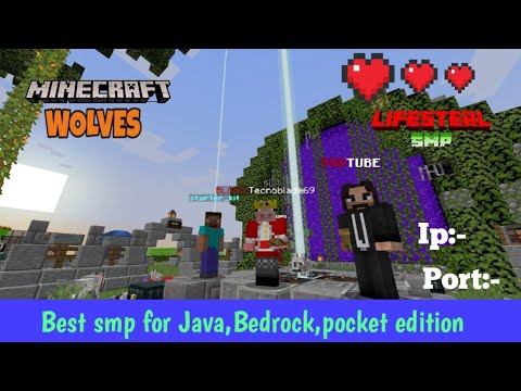 BEST LIFE STEAL SMP FOR ALL VERSIONS😍🏬🏬||JAVA+BEDROCK+ POCKET EDITION 🔊 ...
