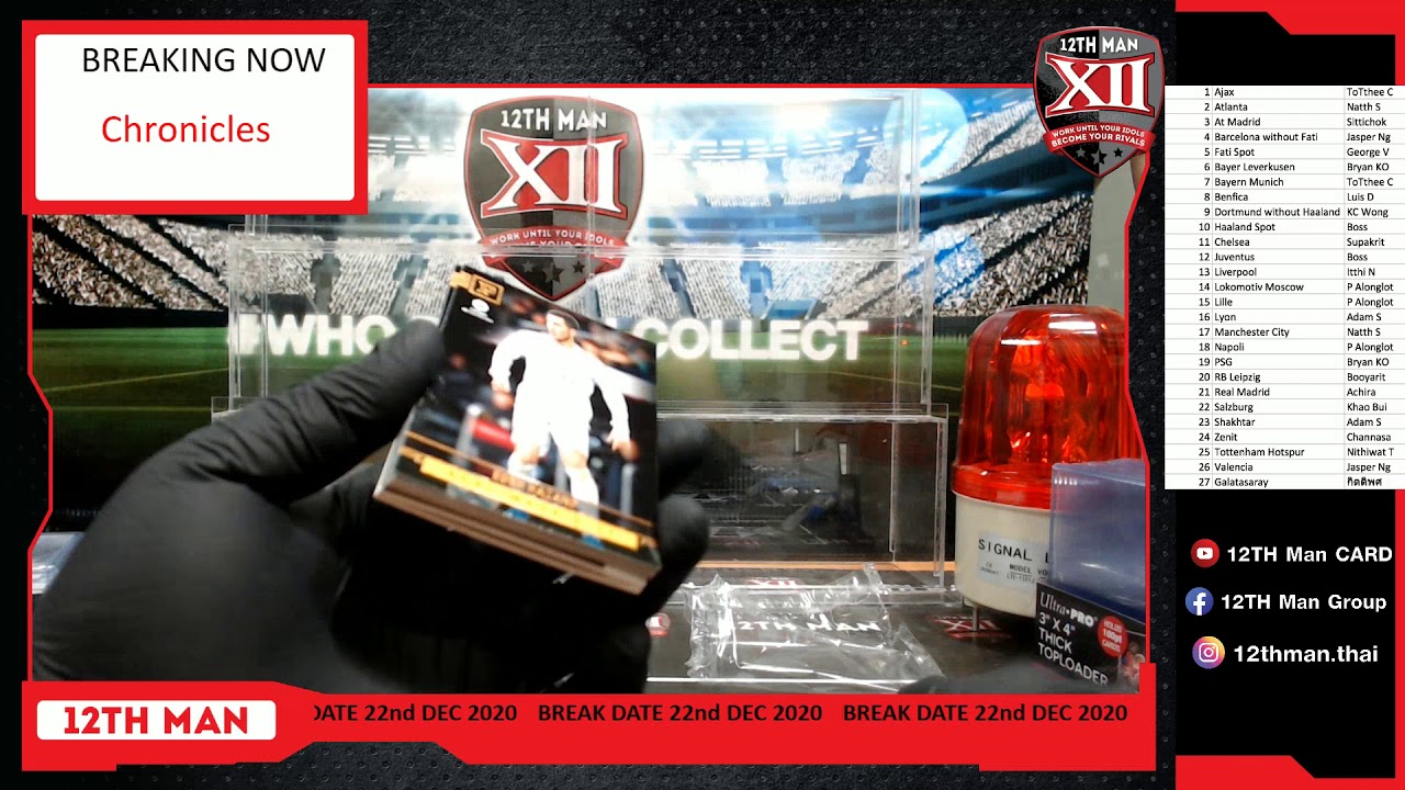 Chronicles Soccer 1 Box Serial Number Break - YouTube