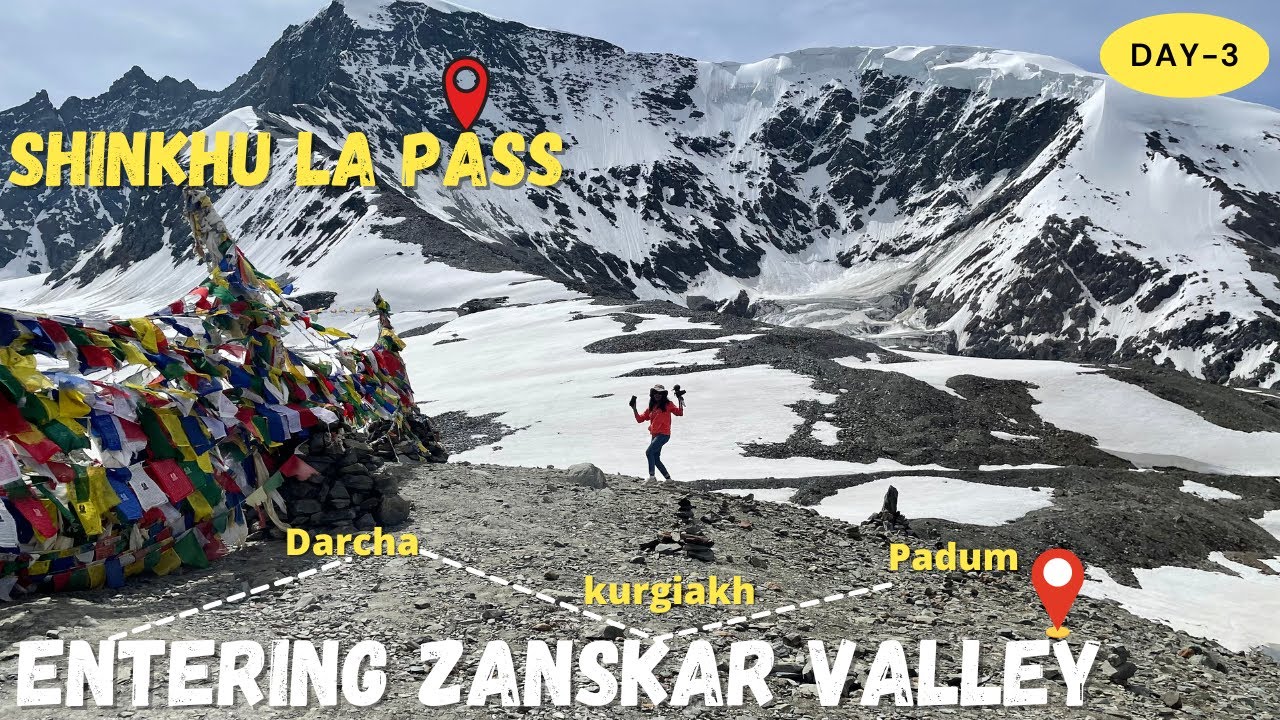 Road To Padum 🛣 Darcha, Shinkhu la Pass, Kurgiakh | Entering Zanskar ...