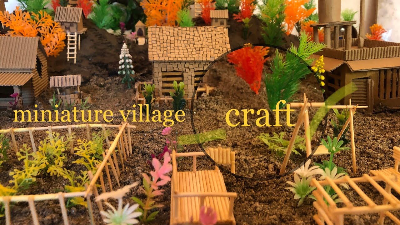 "Crafting a Miniature Wonderland: DIY Cardboard Houses and Tiny Village ...