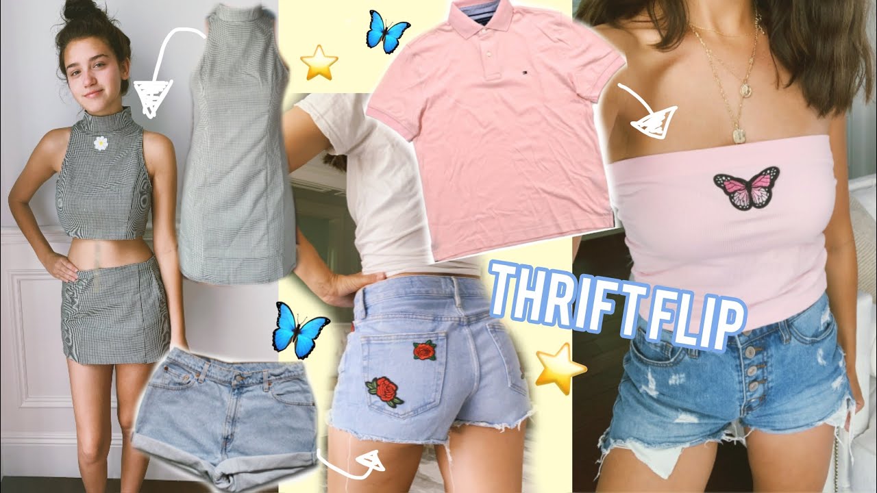 I TRIED THRIFT FLIPPING CLOTHES. DIY Upcycle clothes. - YouTube