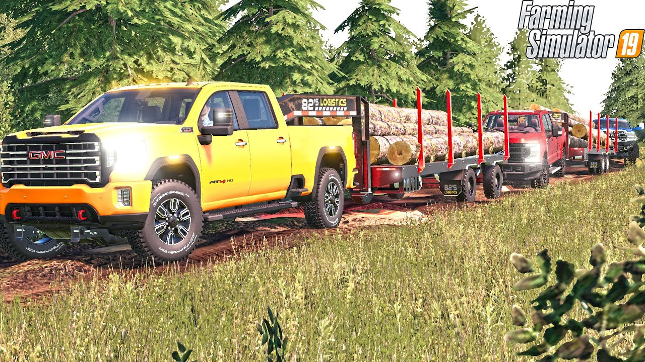 "NEW" 2020 DIESEL TRUCK EXTREME TOWING | MUDDY LOGGING TRAILS | FARMING ...