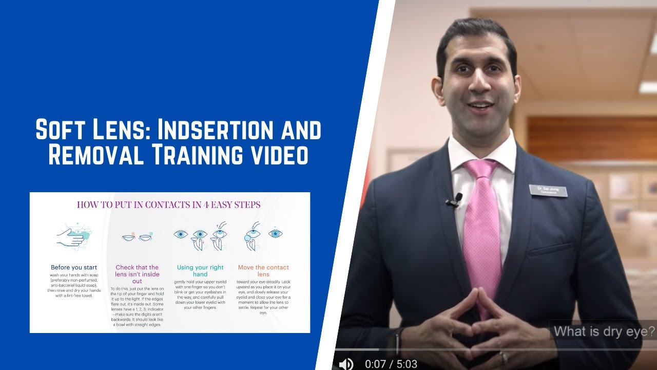 Soft Contact Lens Insertion and Removal Training - YouTube