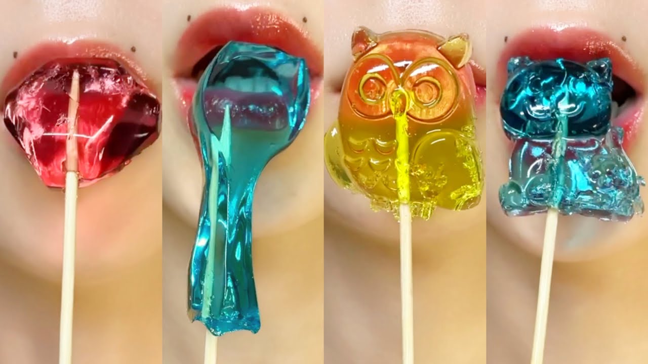 【ASMR】🥄💎🦉😺🍇🌈🍯🧊🍫 EMOJI MUCKBANG 먹방 - YouTube
