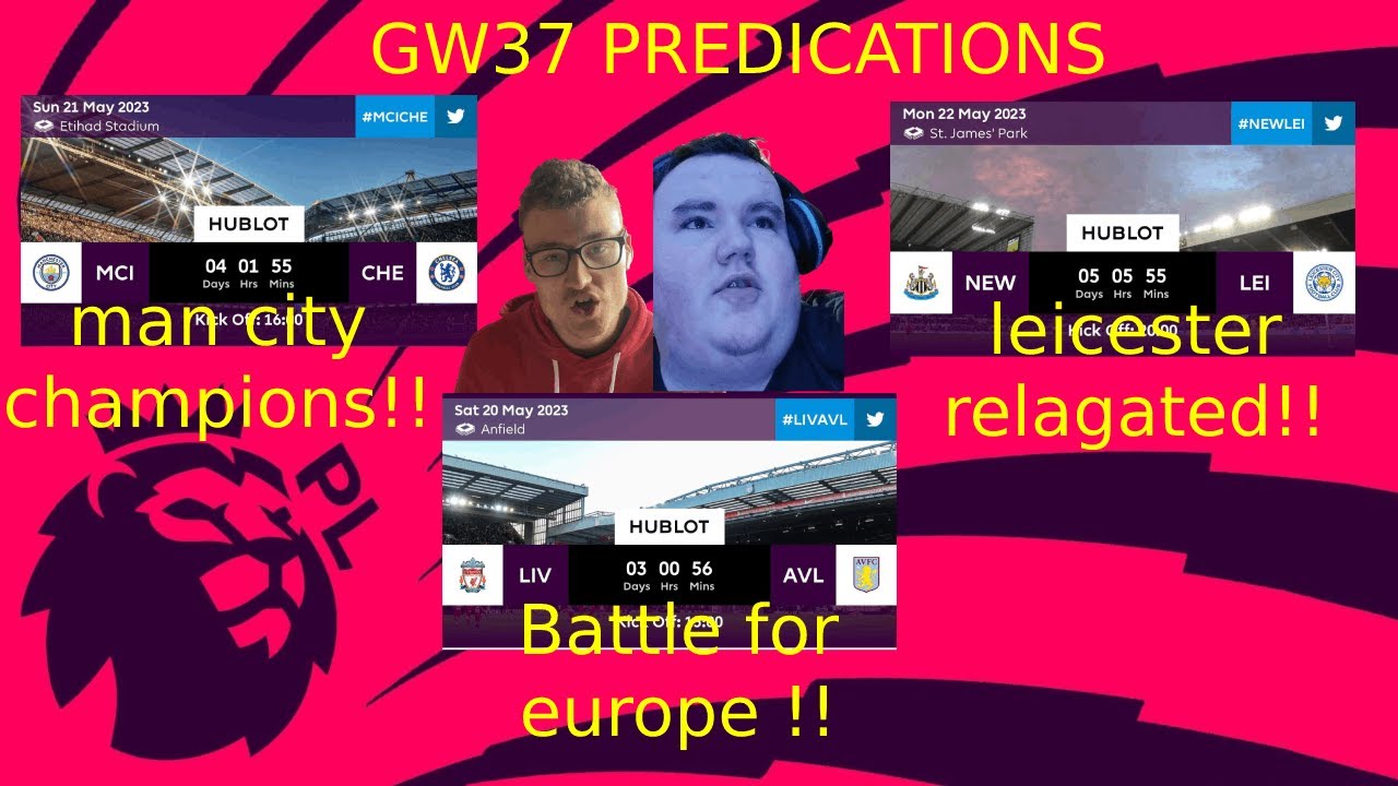 Our premier league predications Vs Sam Tweedie - YouTube