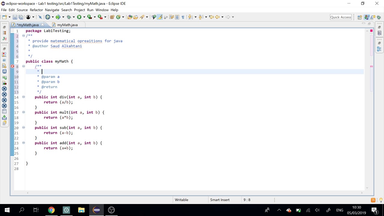 Add documentation to java code and generating output - YouTube