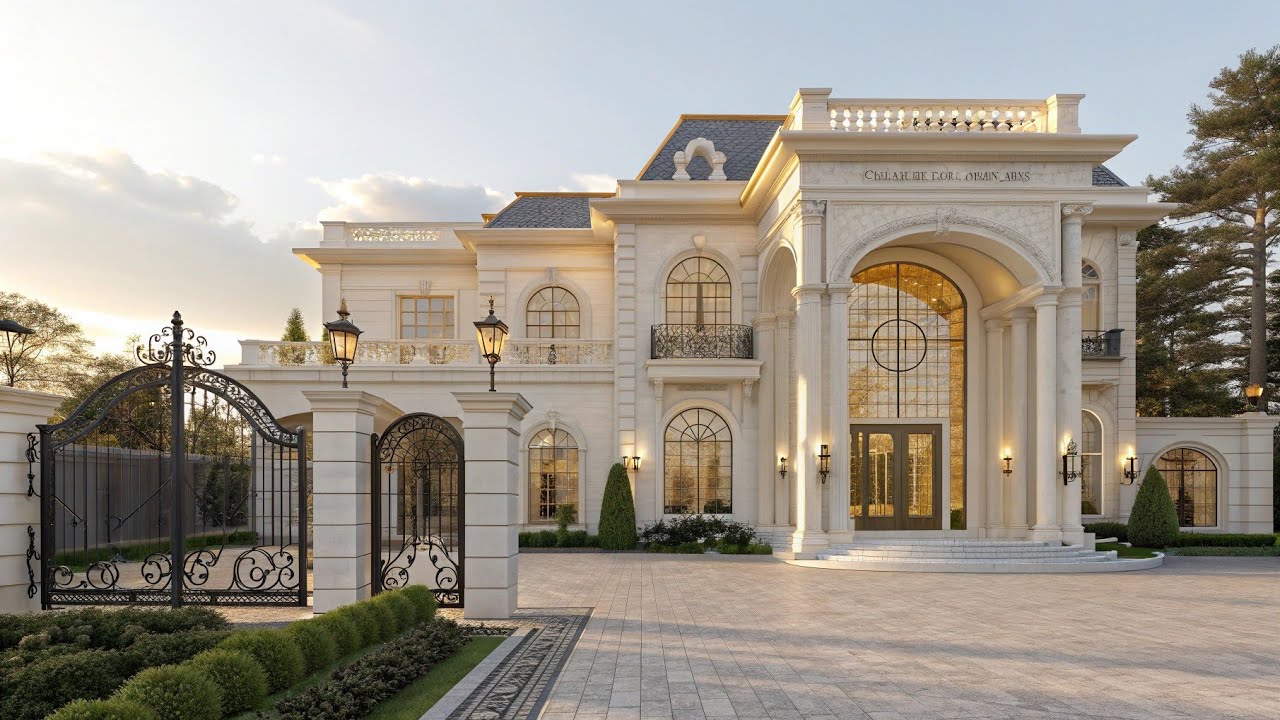 Golden Crown Estate | Royal European Luxury Mansion Tour in 4K ...