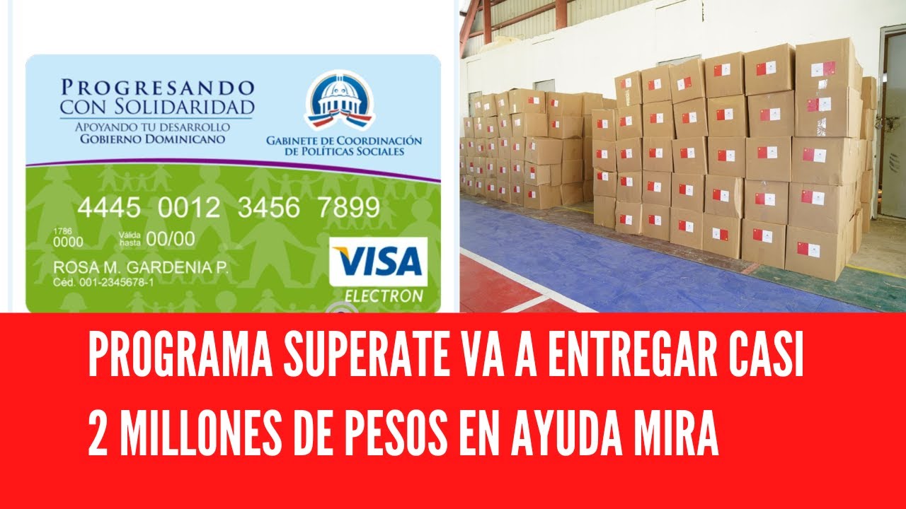 PROGRAMA SUPERATE VA A ENTREGAR CASI 2 MILLONES DE PESOS EN AYUDA MIRA ...