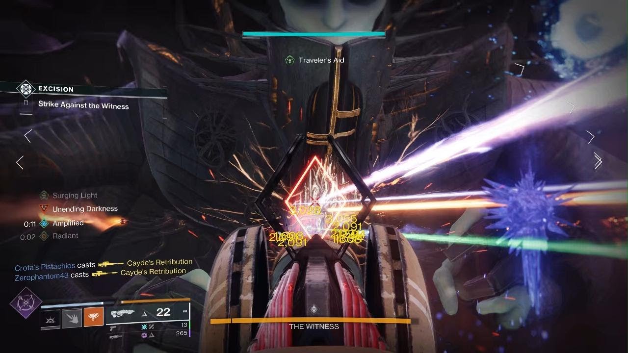 Destiny 2 the witness final boss fight!!!!!! - YouTube