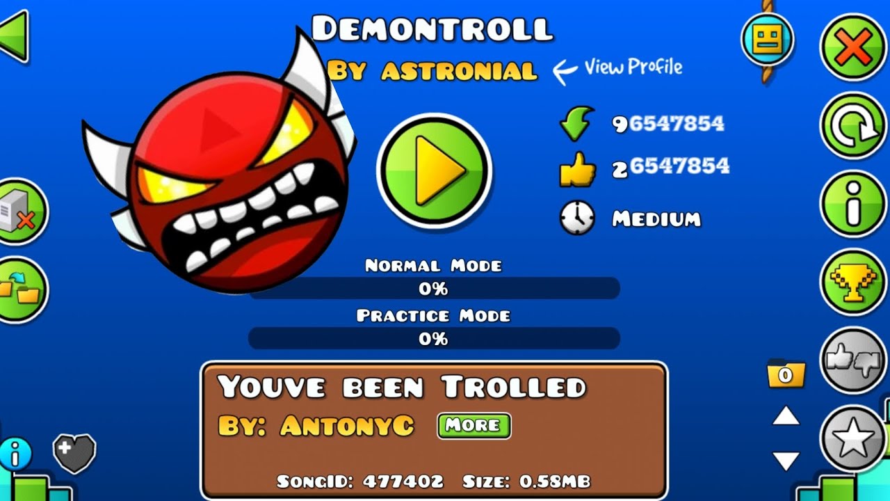 Demontroll Verified I Geometry dash 2.11 - YouTube