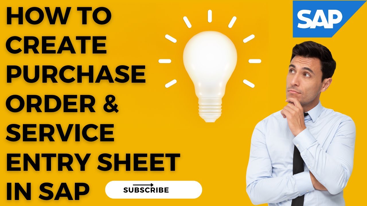SAP How To Create Purchase Order In SAP I How To Create Service Entry sap-how-to-create-purchase-order-in-sap-i-how-to-create-service-entry
