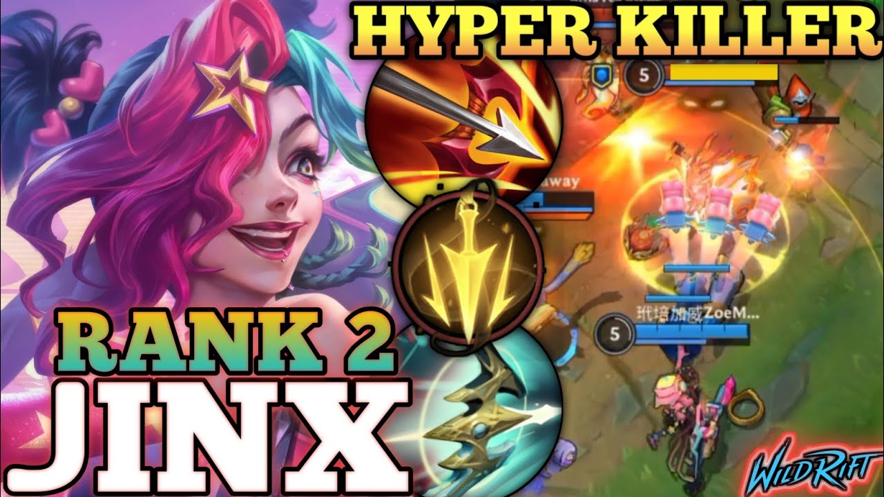 JINX UNSTOPPABLE IN LATE GAME! MAX CRIT. MVP BUILD - TOP 2 GLOBAL JINX ...