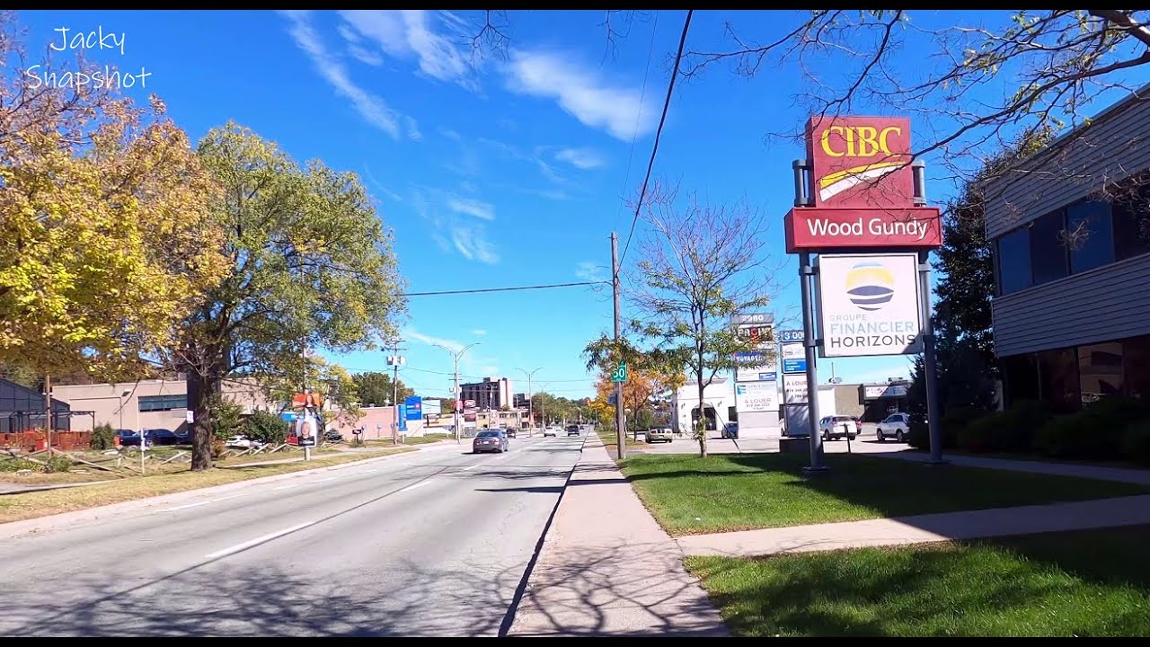 93 [4K] Sherbrooke City Walking Tour # Rue King Ouest # Quebec, Canada ...