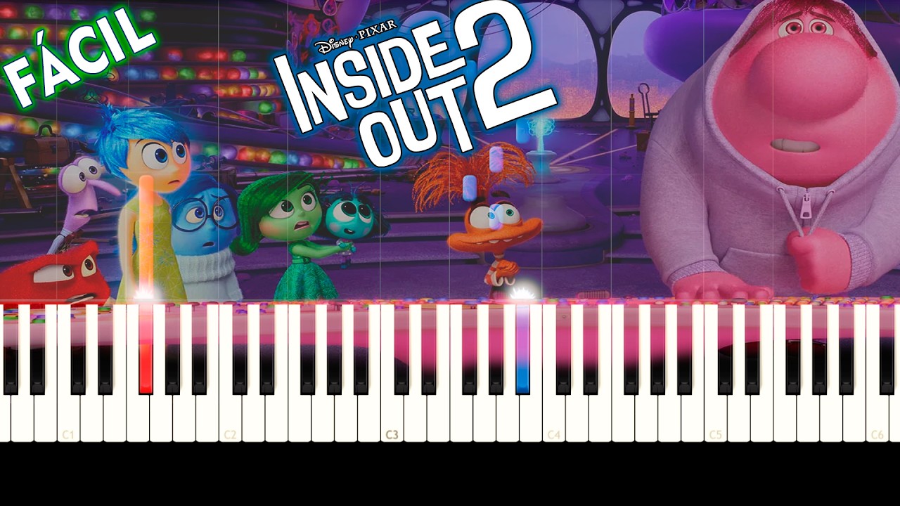 Tema de INTENSAMENTE 2 / Piano Tutorial FÁCIL / Notas Musicales 🎹 - YouTube