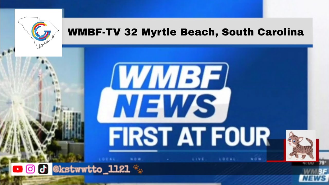 WMBF-TV 32 Myrtle Beach, South Carolina; News at 4:00pm Open - YouTube