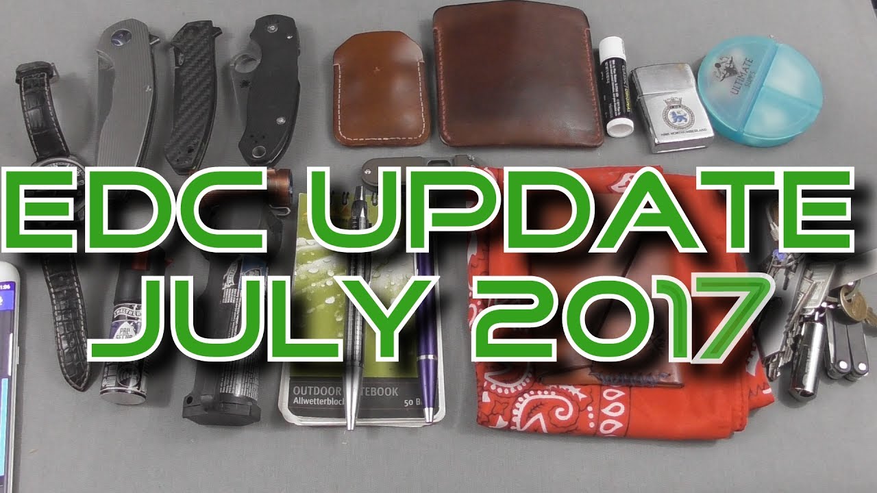 Complete EDC Update July 2017 - Pocketdump - YouTube