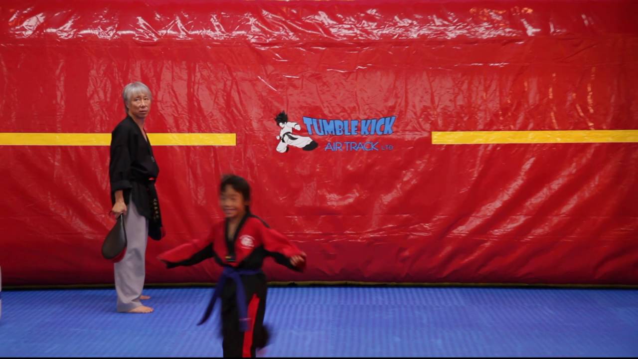 Jumping Wall Kick Training TumbleKick Studios - YouTube