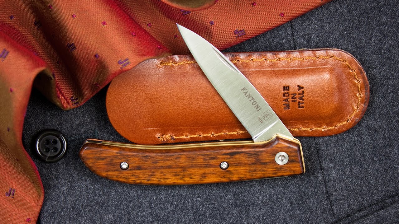 A Truly Elegant Gentleman's Knife from Italy: Fantoni Dweller - YouTube