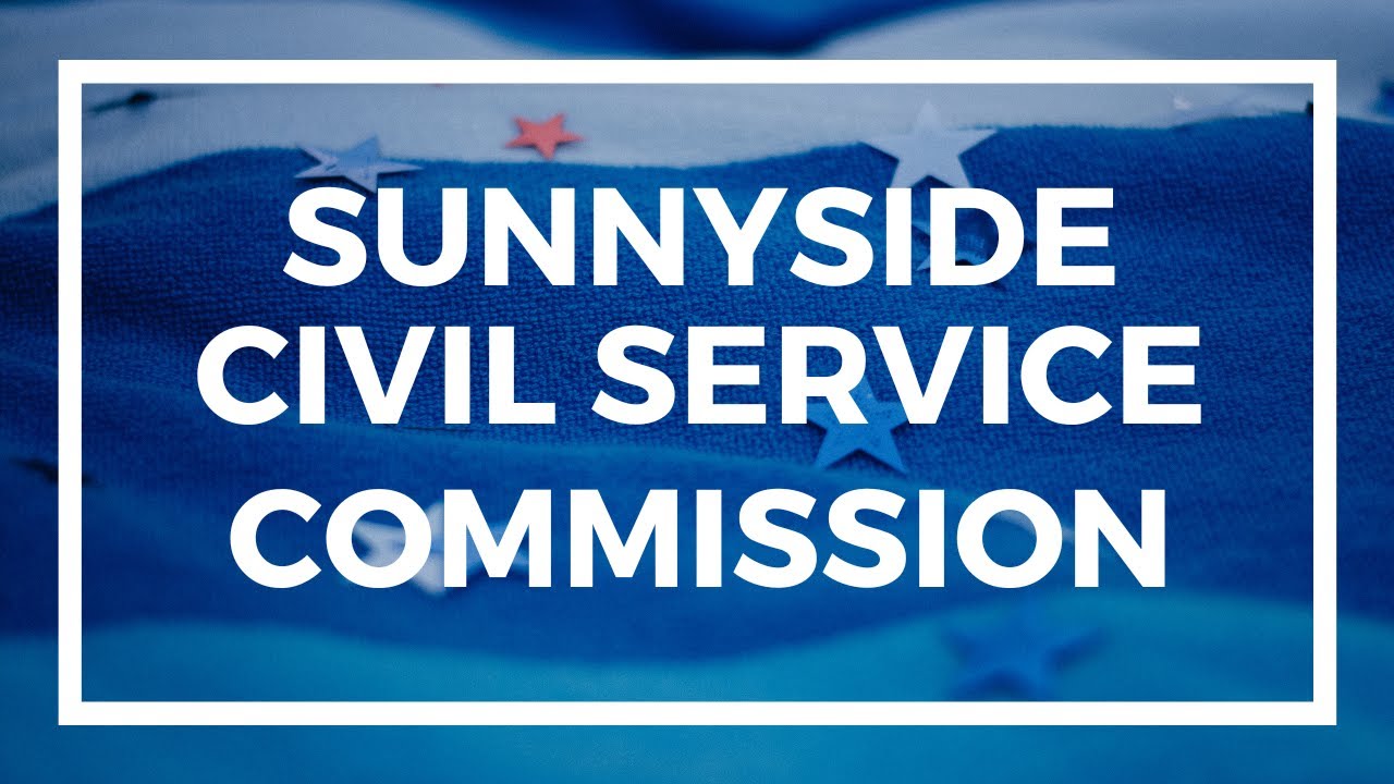 10/09/2024 - Sunnyside Civil Service Commission Meeting - YouTube