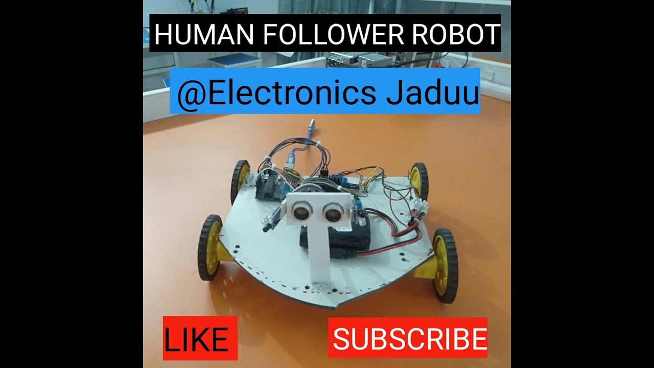 Human Follower Robot Use With Arduino Arduinoproject Electronics