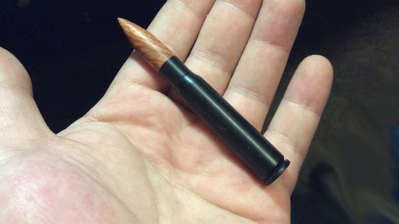 Making ebony wooden bullets - Turning - YouTube