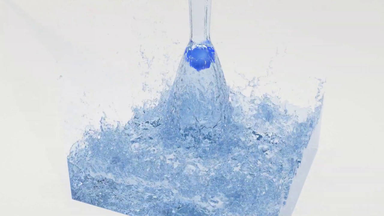 FLIP Liquid Splash with Blender - YouTube