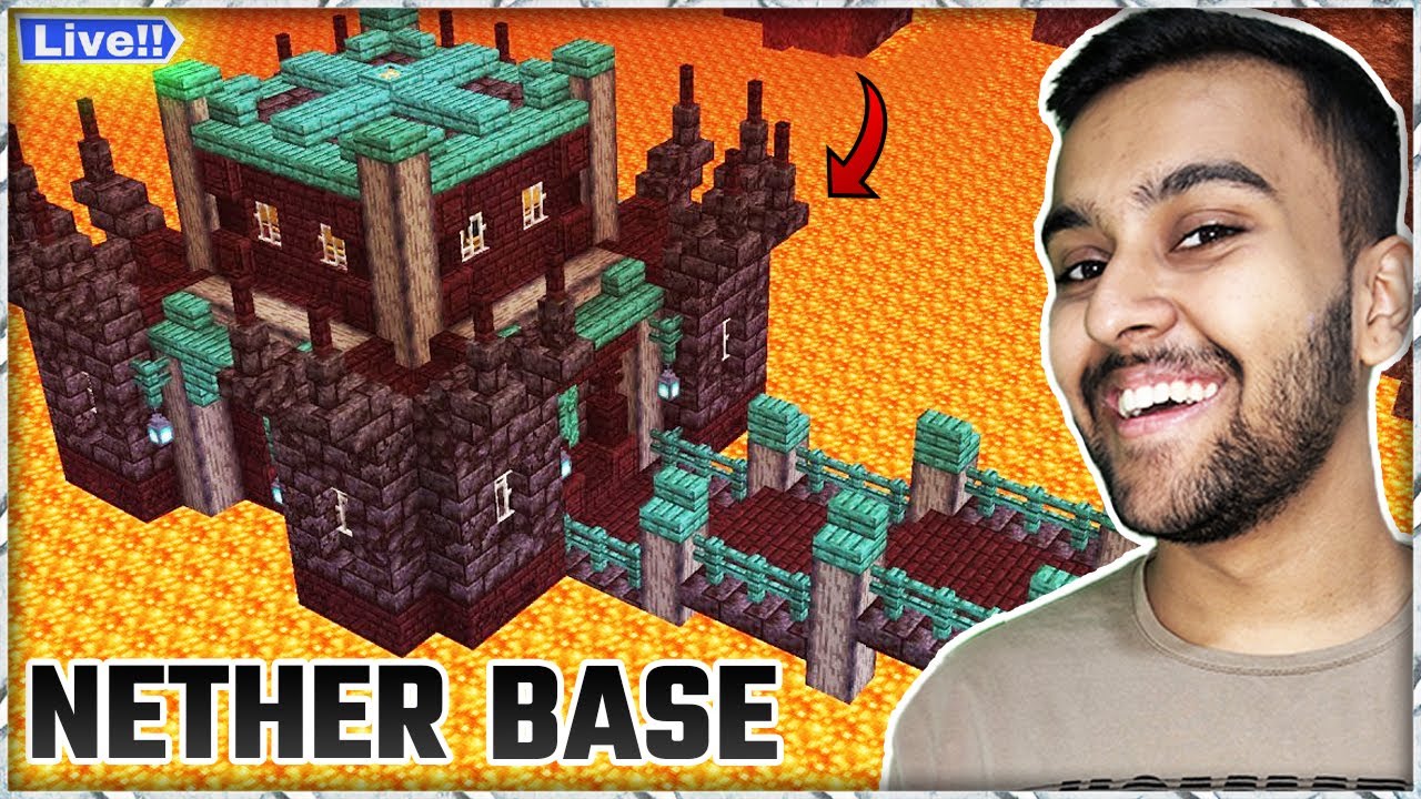 🔴| LIVE | MeDROID | BUILDING THE BEST NETHER BASE 😱 IN OUR MINECRAFT ...