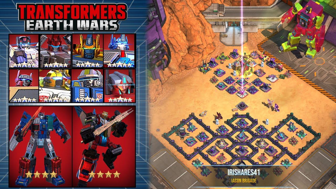 Transformers Earth Wars: Optimal Optimus/Rook Vs. Irishares41 (Iacon ...