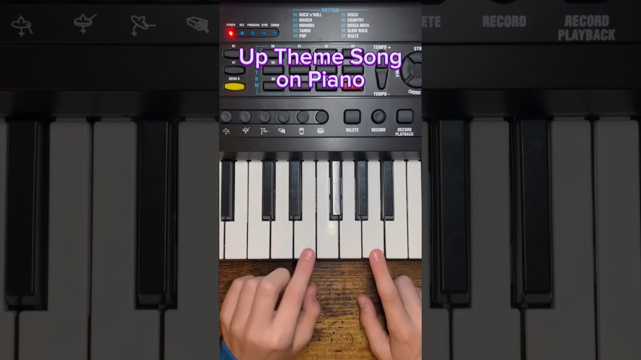 Up Theme Song On Piano up upthemesong piano keyboard disneysong 