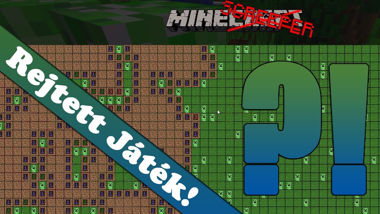 Minecraft - Rejtett mini játék - MinesCreeper - Aknakereső! - YouTube