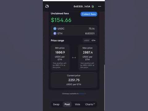 Experience with Uniswap V3 Concentrated Liquidity - ETH USDC Pool - YouTube