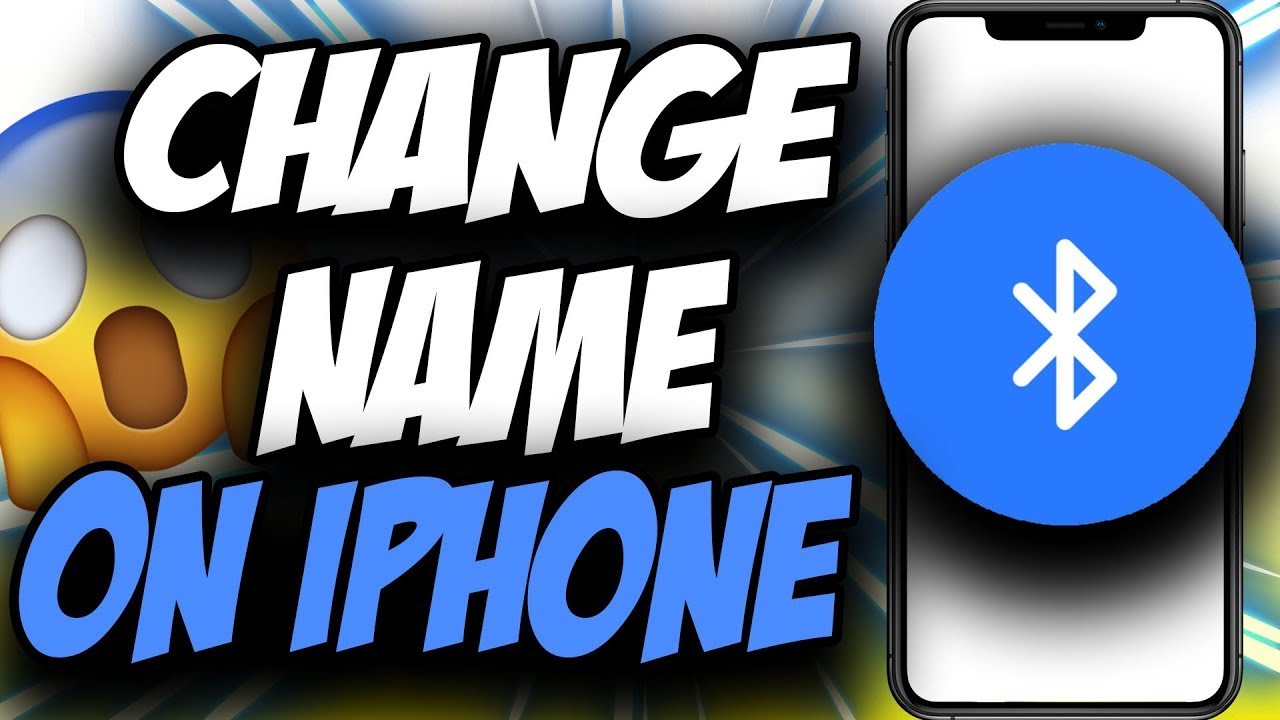How To Change Bluetooth Name On iPhone iOS 14 - YouTube