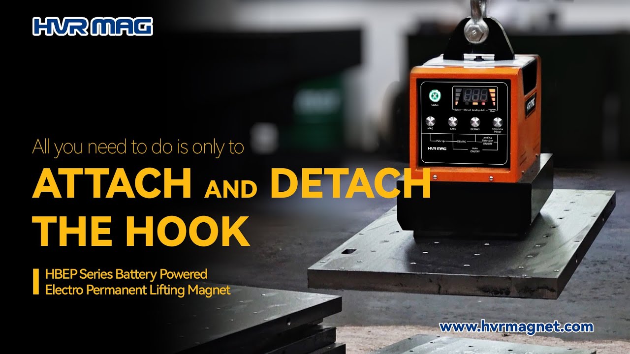 How to operate battery powered lifting magnet - YouTube