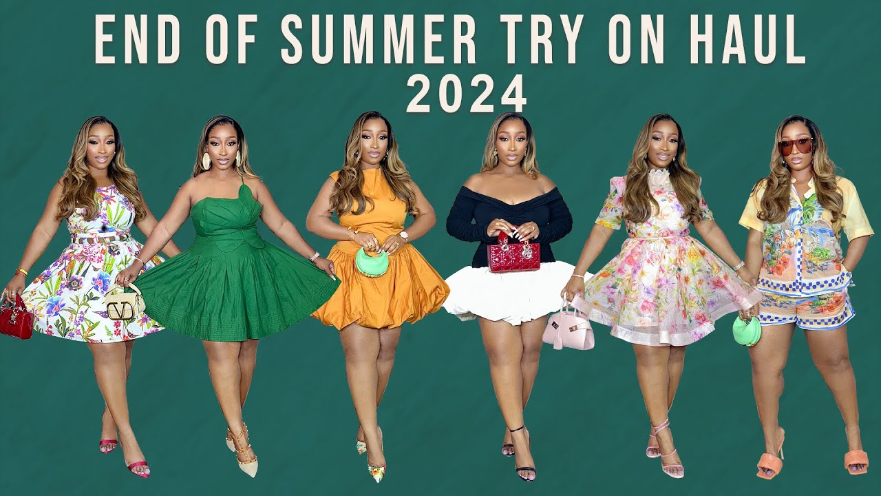 END OF SUMMER CLOTHING HAUL 2024/ TRY ON HAUL/STYLING SUMMER WEARABLE ...