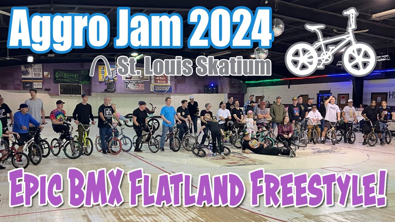 Aggro Jam 2024: BMX Flatland Freestyle Magic | St. Louis Skatium - YouTube