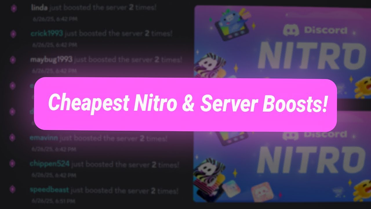 How To Get Cheapest Discord Nitro and Server Boosts! - YouTube