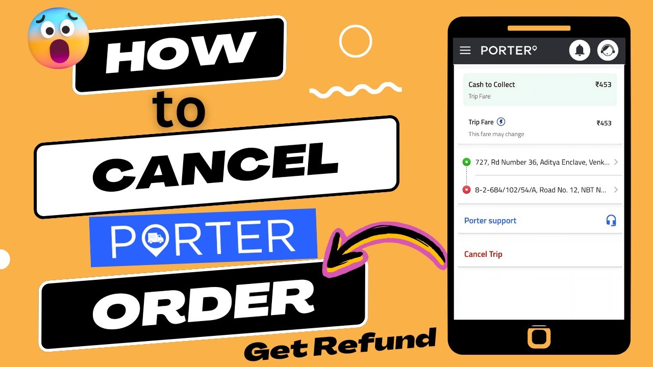 How To Cancel Porter Booking💯😱 | Porter | Porter partner id - YouTube