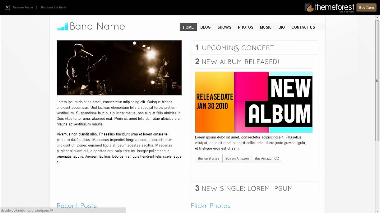 What is the best music related theme for wordpress? - YouTube