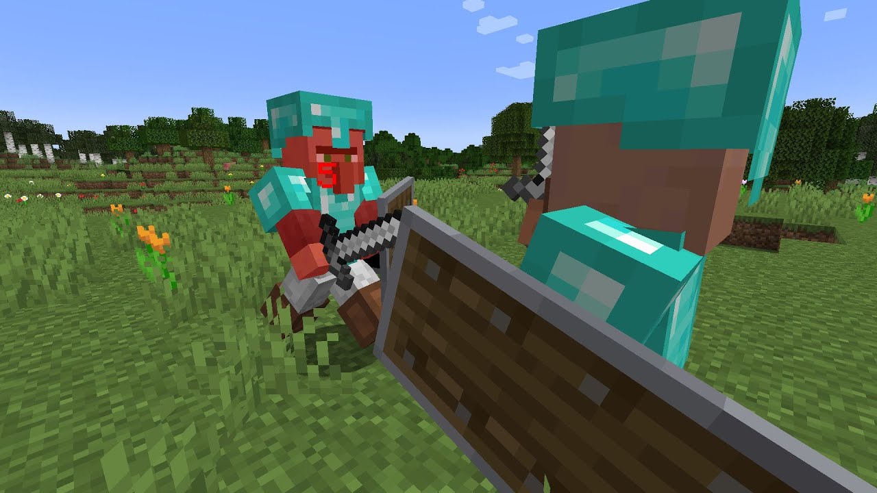 Minecraft Recruit Vs. Guard Villagers - YouTube