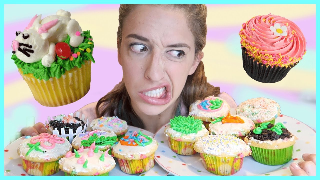 Attempting to Bake Easter Cupcakes!!! - YouTube