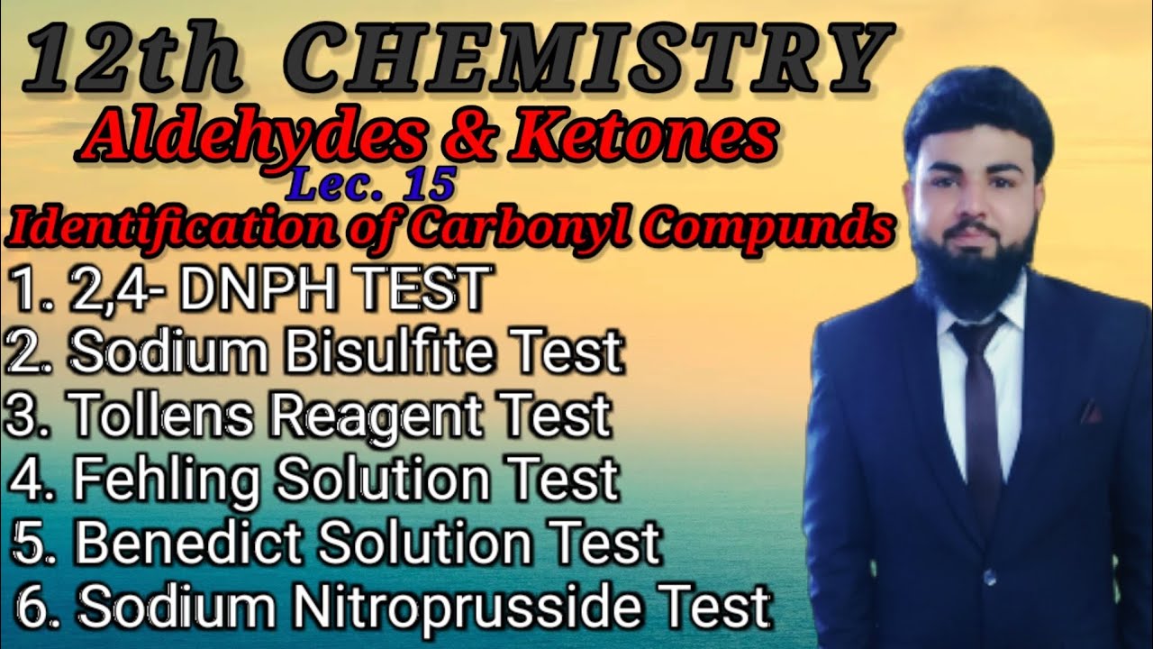 Identification of Carbonyl Compund. 2,4DNPH Test, bisulfite Test ...