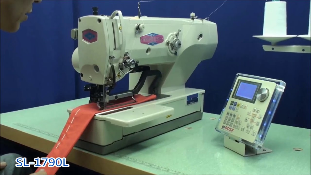 Shing Ling Sewing Machine SL 1790長押腳 - YouTube