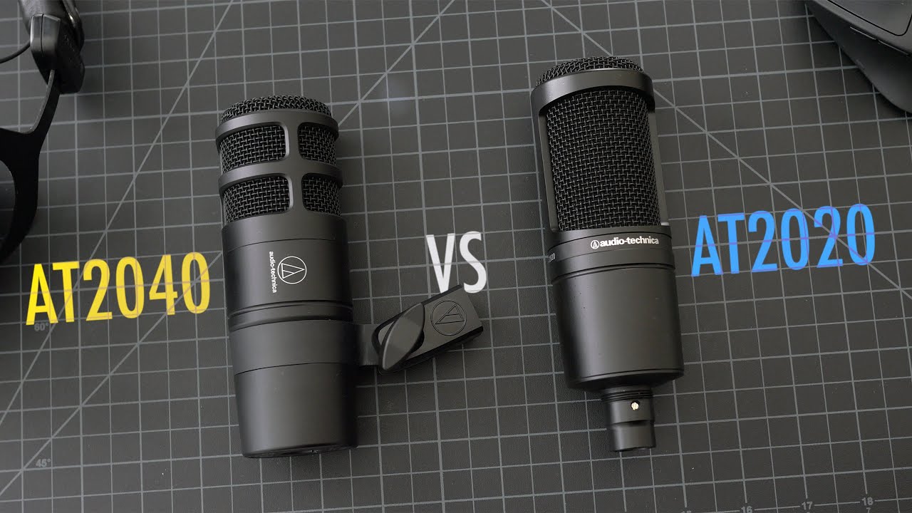 Audio Technica AT2020 vs. AT2040 | Condenser vs. Dynamic Mics - YouTube