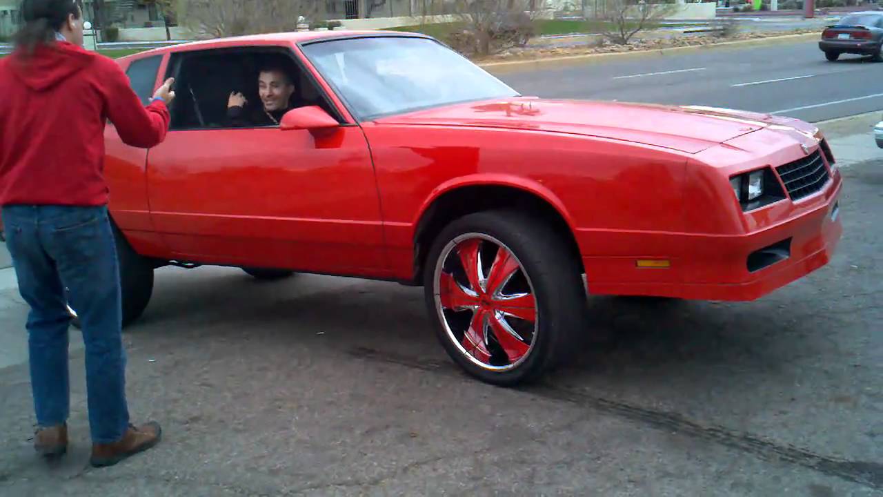 88 monte carlo ss burnout donk 22 - YouTube