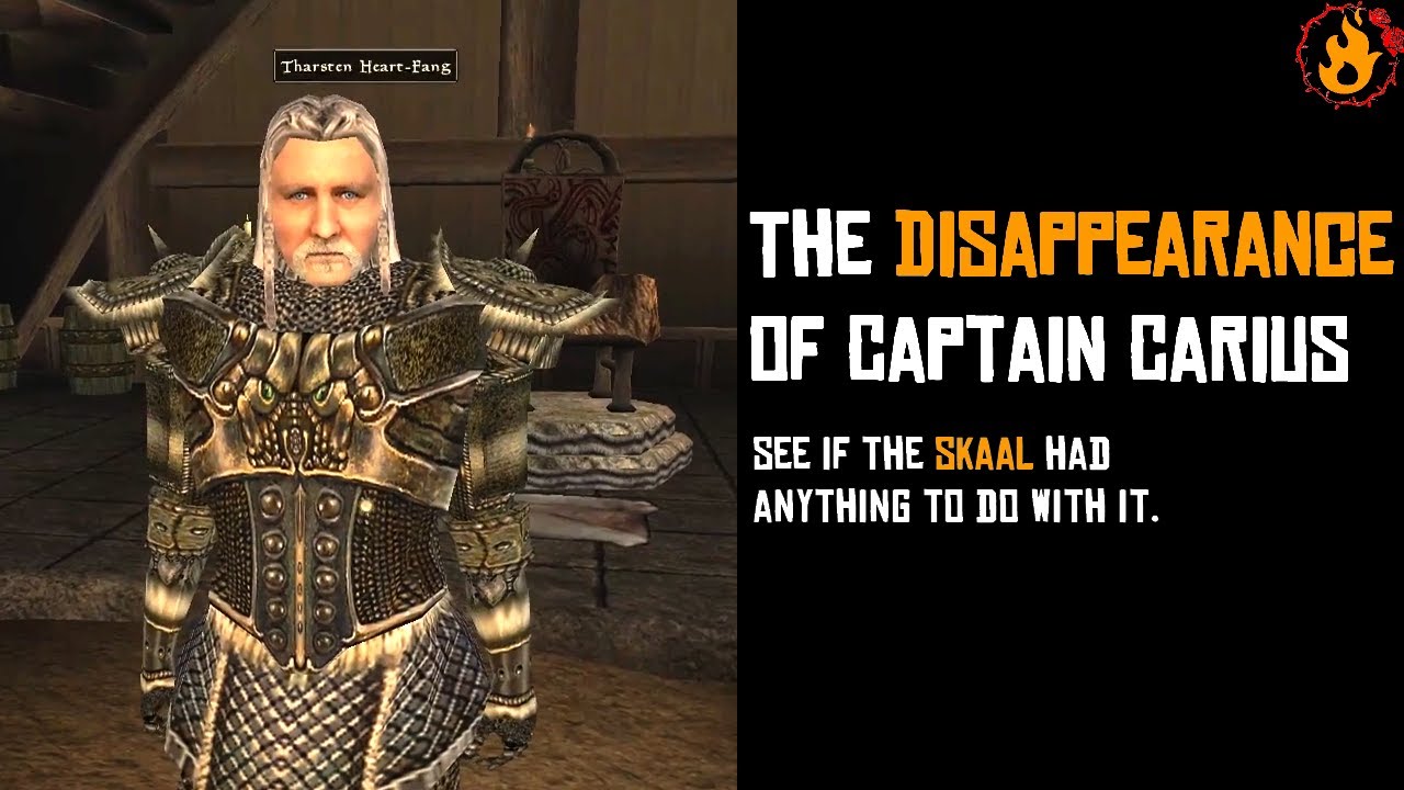 The Disappearance of Captain Carius - Main Quest Walkthrough (TES III ...